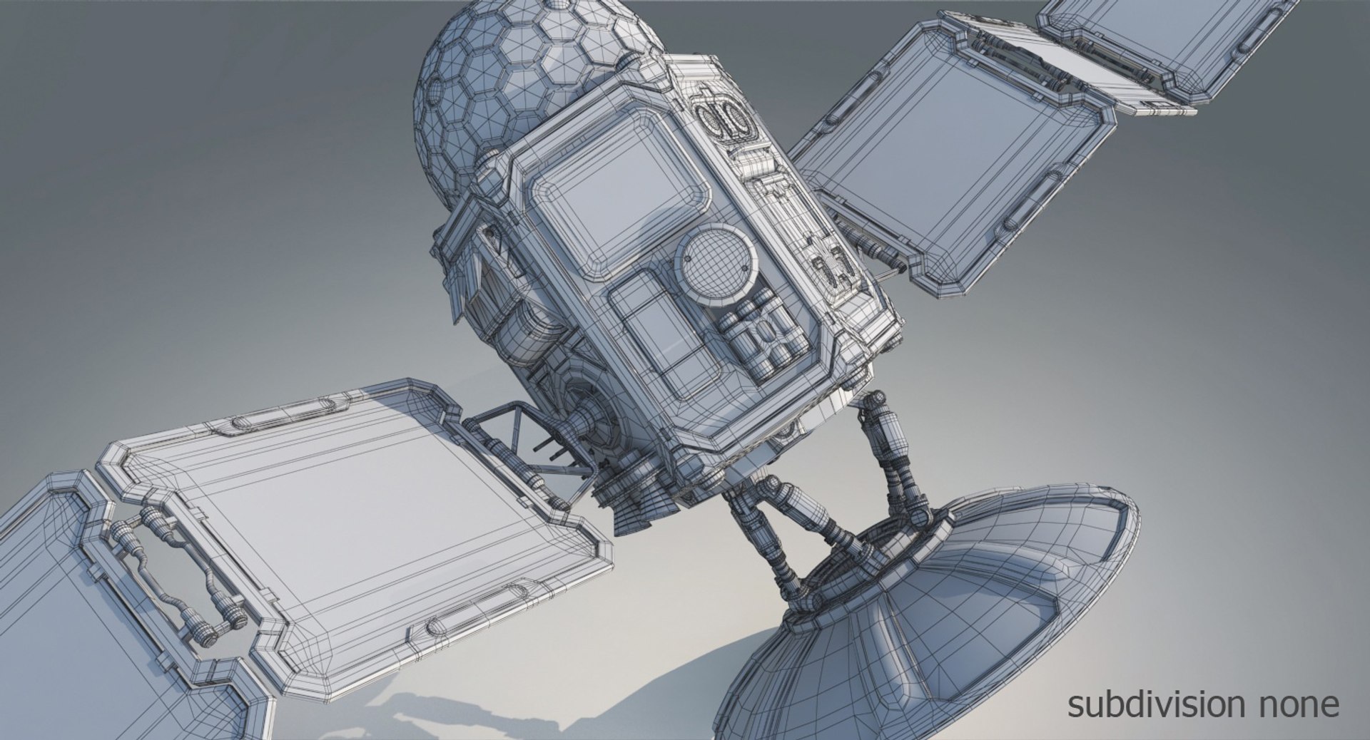 Sci-fi Satellite 3D Model - TurboSquid 1315836