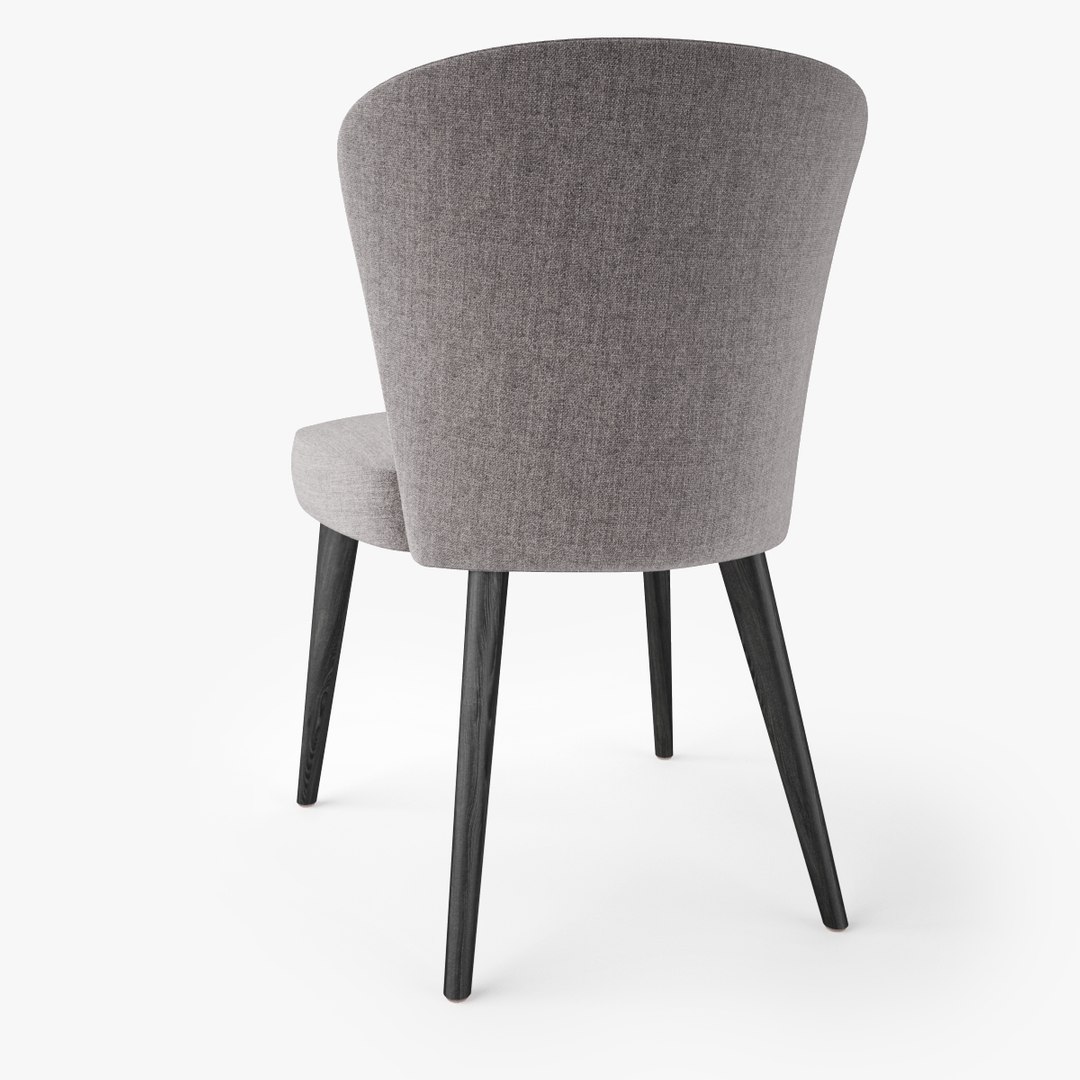 3D Minotti Aston Dining Chair Model - TurboSquid 1521764