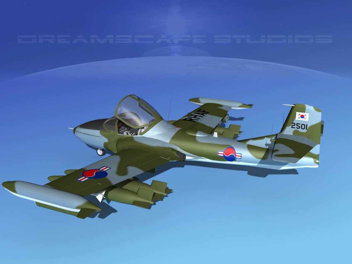 3d model cessna a-37 dragonfly