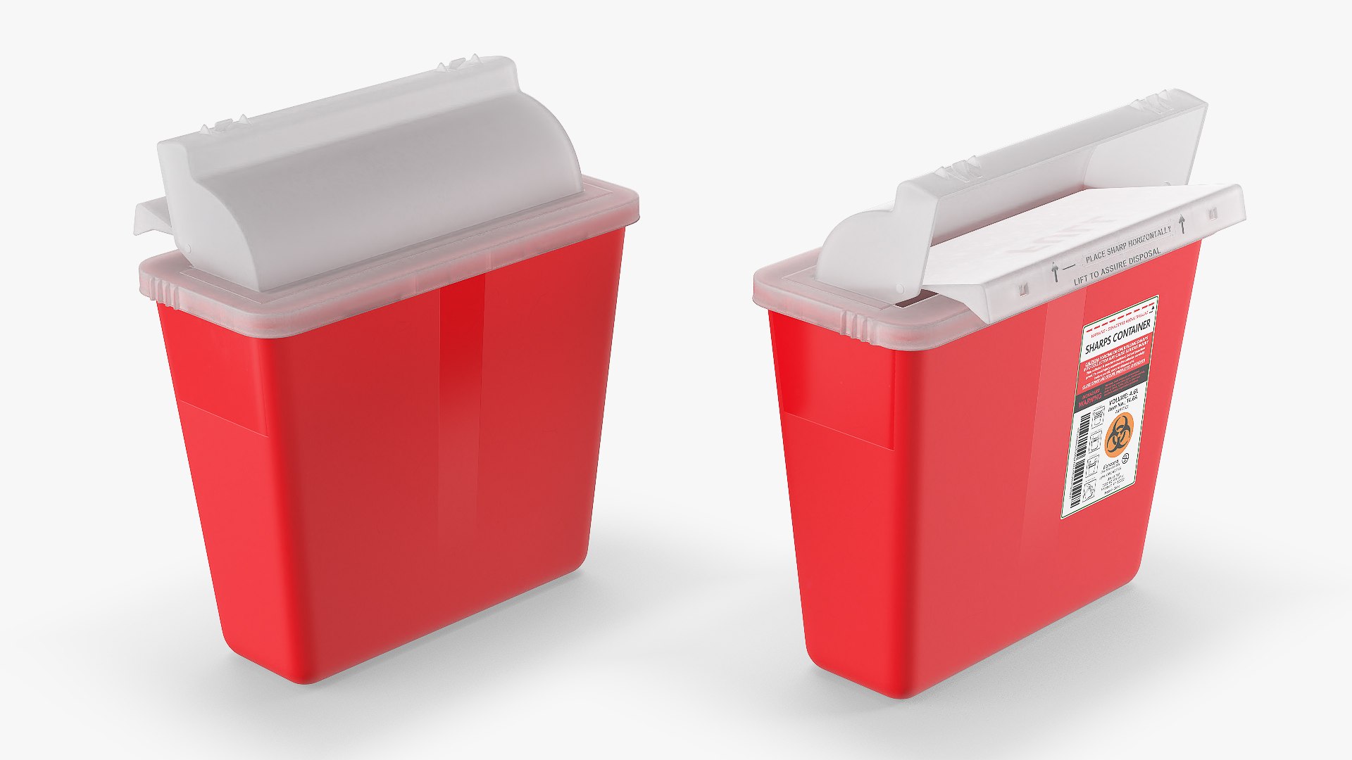 3D Biohazard Medical Sharps Container Open - TurboSquid 2320351