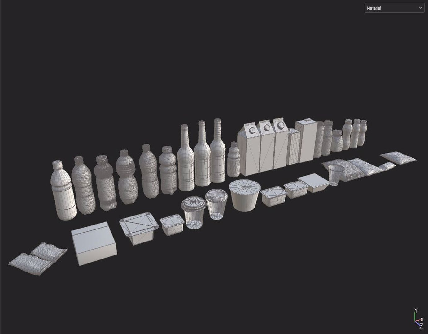 Food Pack Asset 3D Model - TurboSquid 2039842
