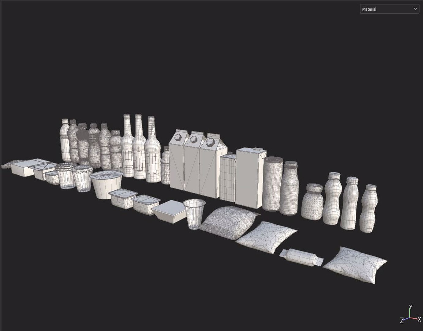 Food Pack Asset 3D Model - TurboSquid 2039842