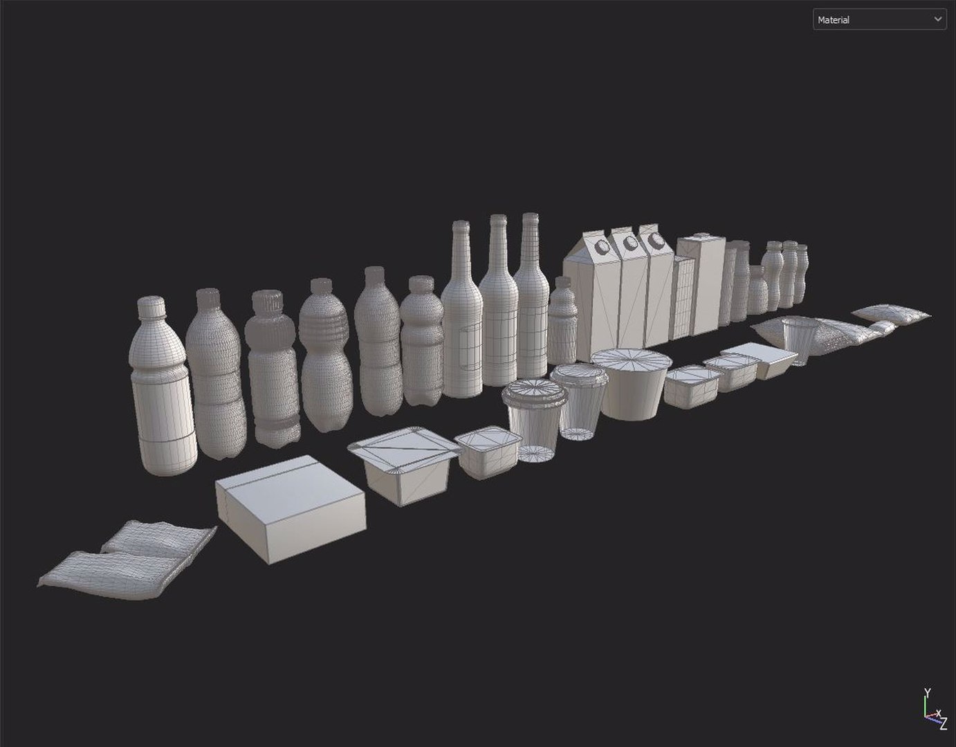 Food Pack Asset 3D Model - TurboSquid 2039842