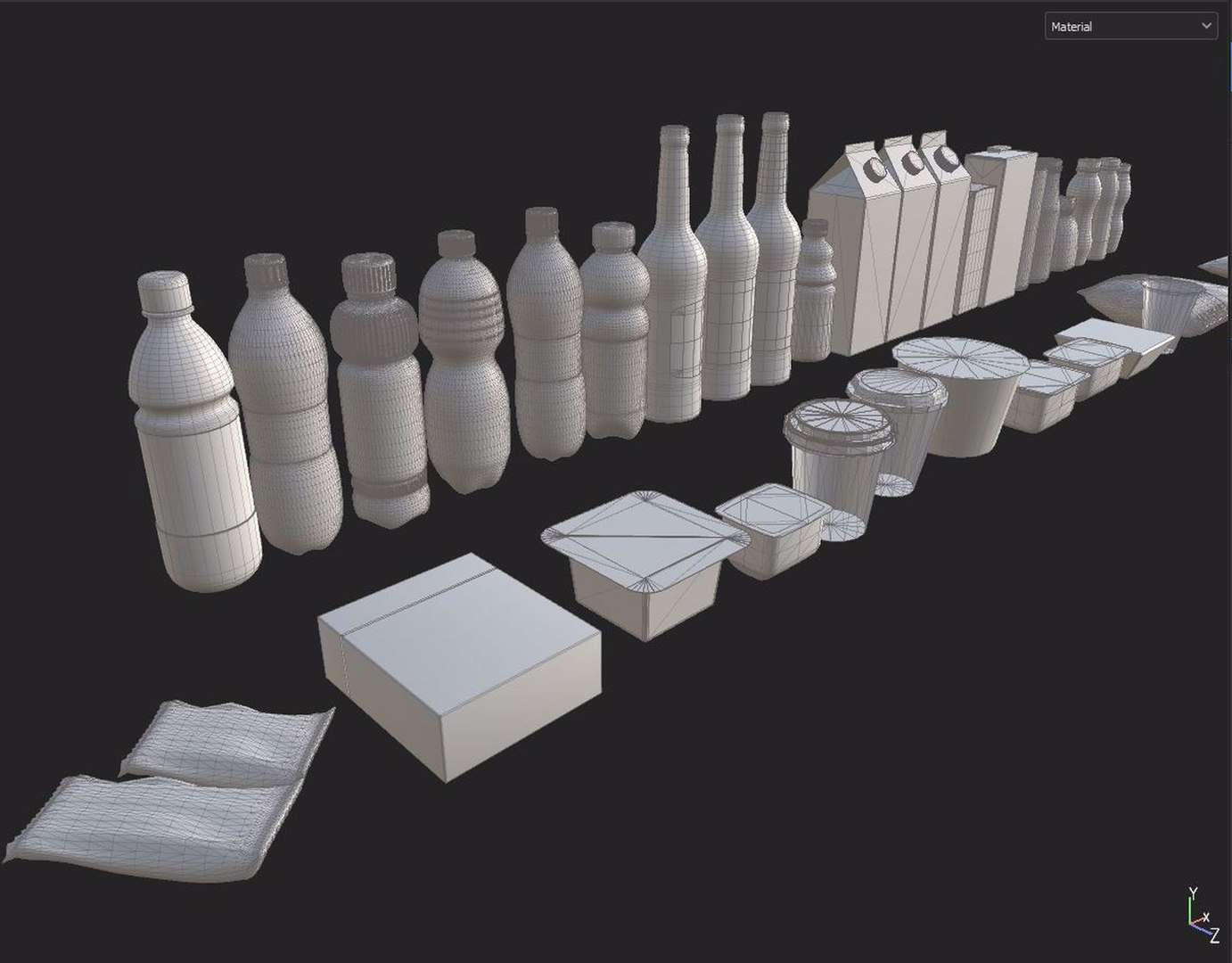 Food Pack Asset 3D Model - TurboSquid 2039842