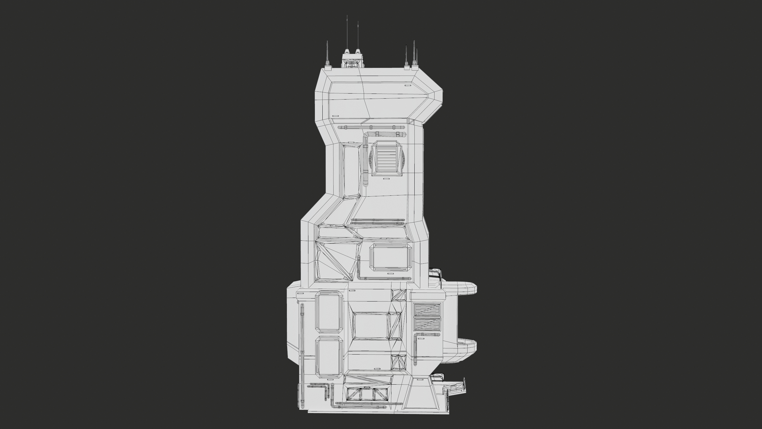 Sci-Fi Futuristic Command Center 01 PBR 3D - TurboSquid 1792840