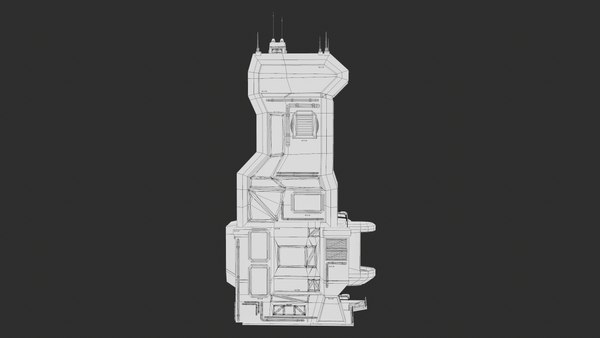 Sci-Fi Futuristic Command Center 01 PBR 3D - TurboSquid 1792840