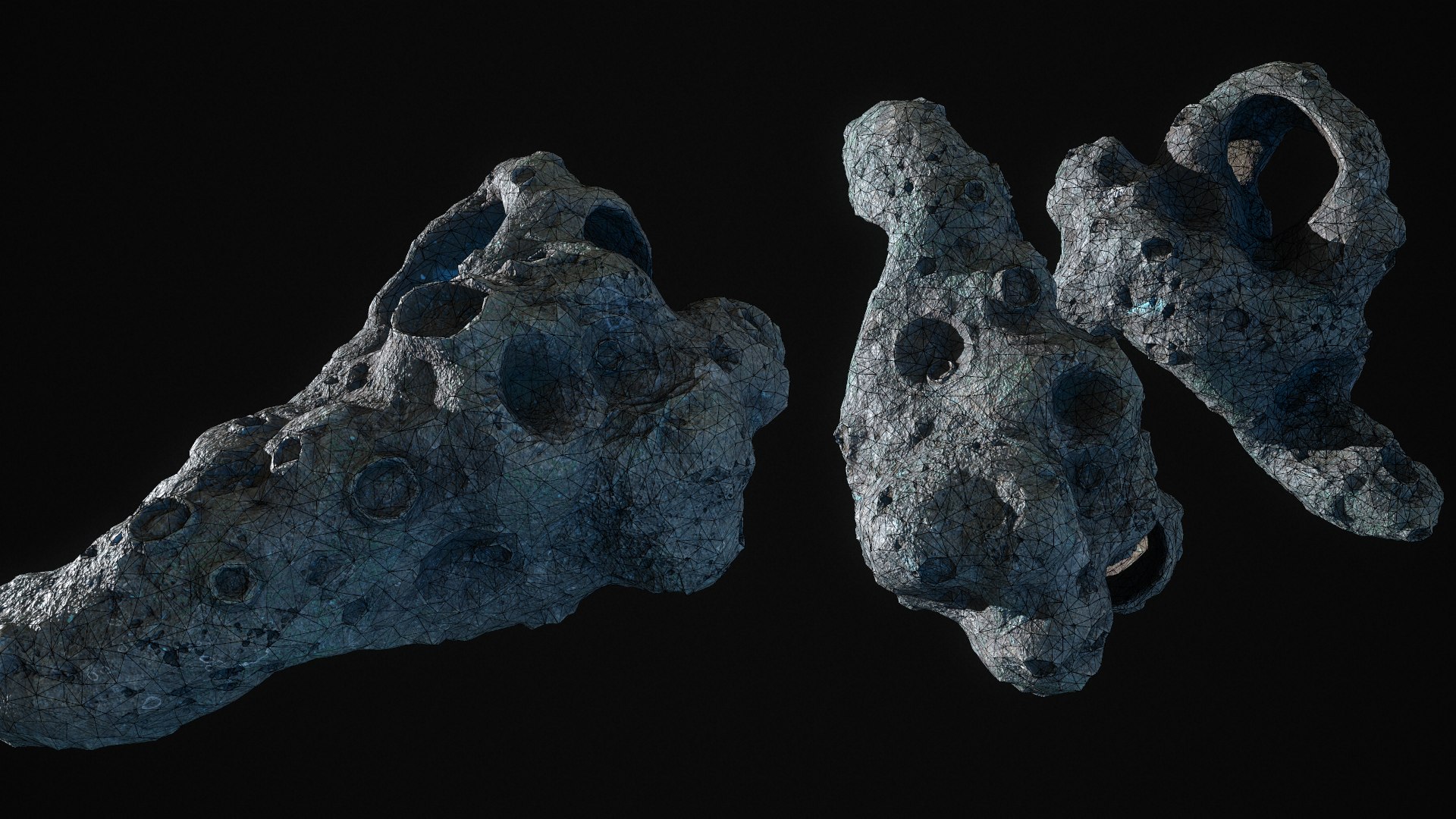 Realistic Asteroid 3D Model - TurboSquid 2135652