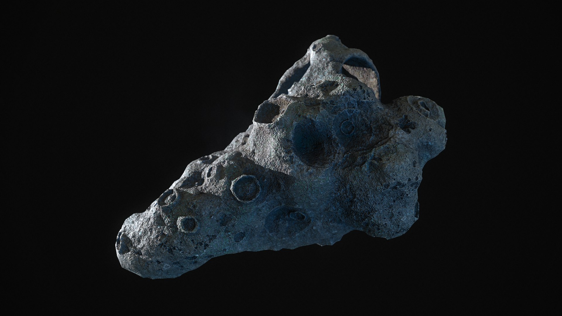 Realistic Asteroid 3D Model - TurboSquid 2135652