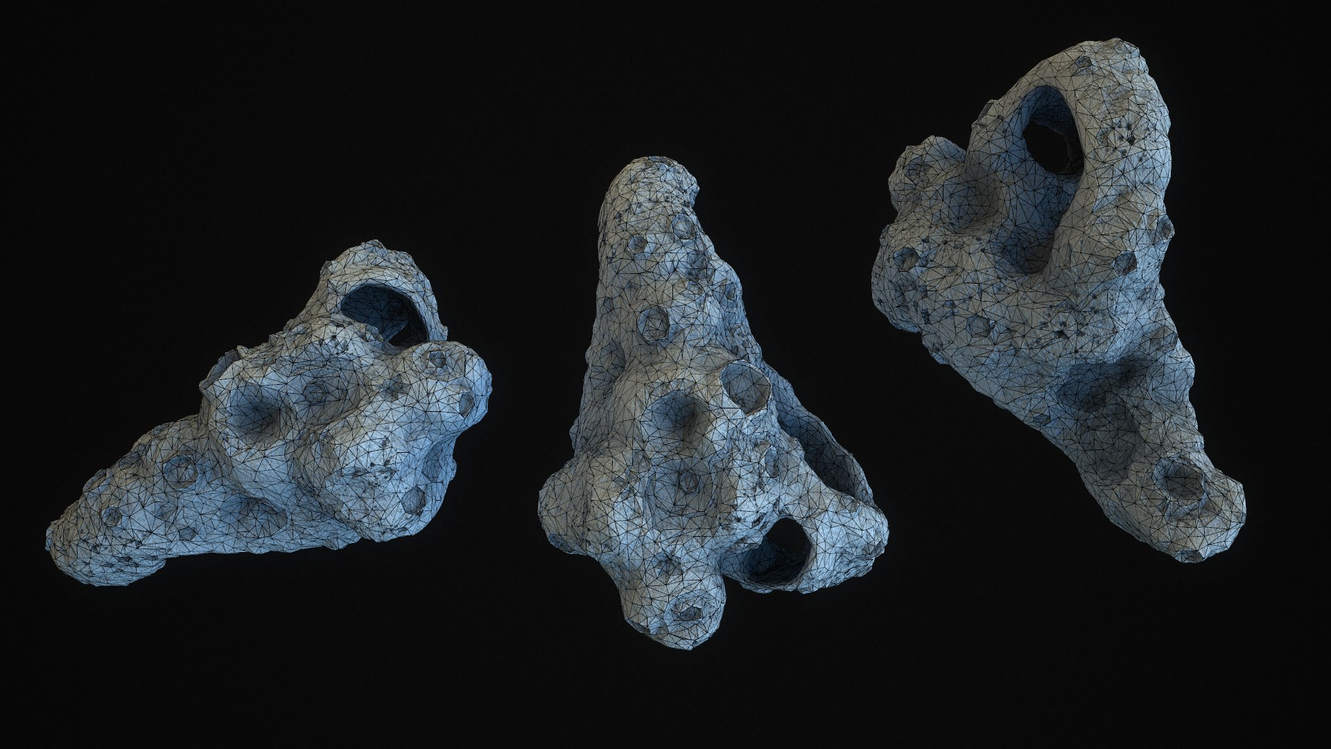 Realistic Asteroid 3D Model - TurboSquid 2135652