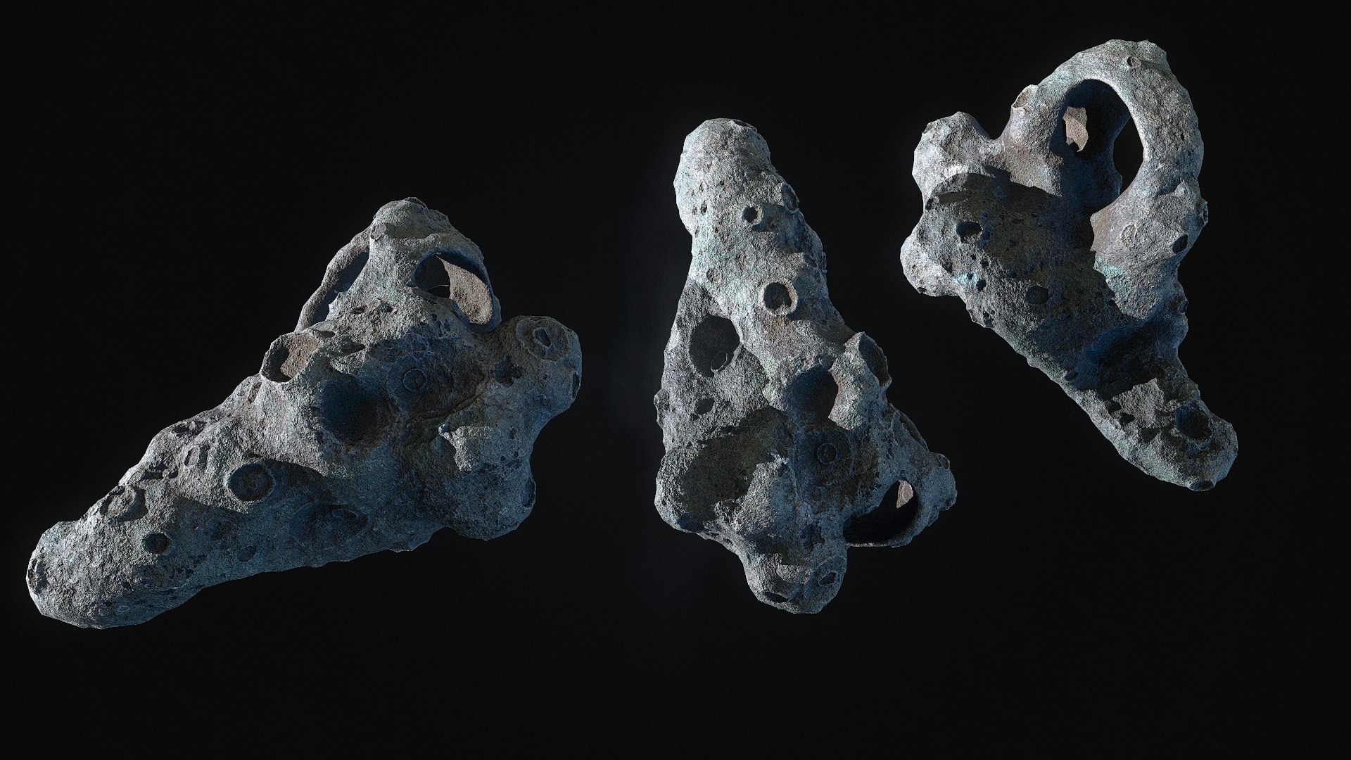 Realistic Asteroid 3D Model - TurboSquid 2135652