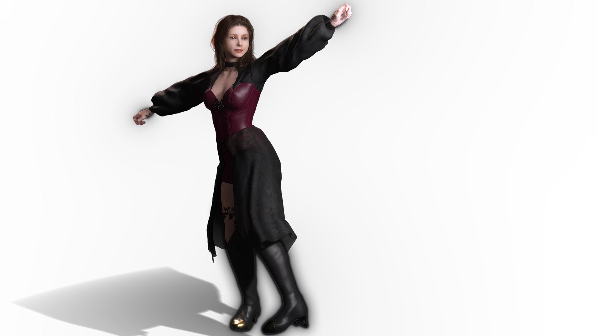 3D Cute WitCute Witch Enchanted Female Character CC4 IClone 8 Game ...