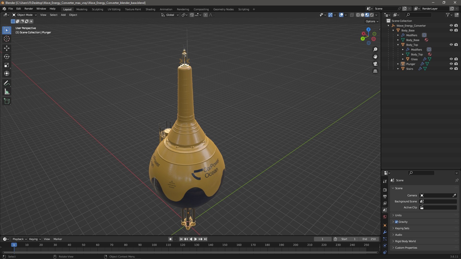 Wave Energy Converter 3D Model - TurboSquid 2314698