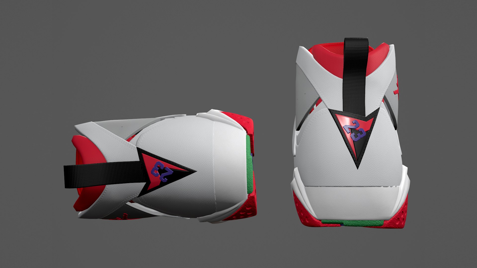 3D Model Air Jordan 7-retro Sneakers-PBR Model-2 - TurboSquid 2059003