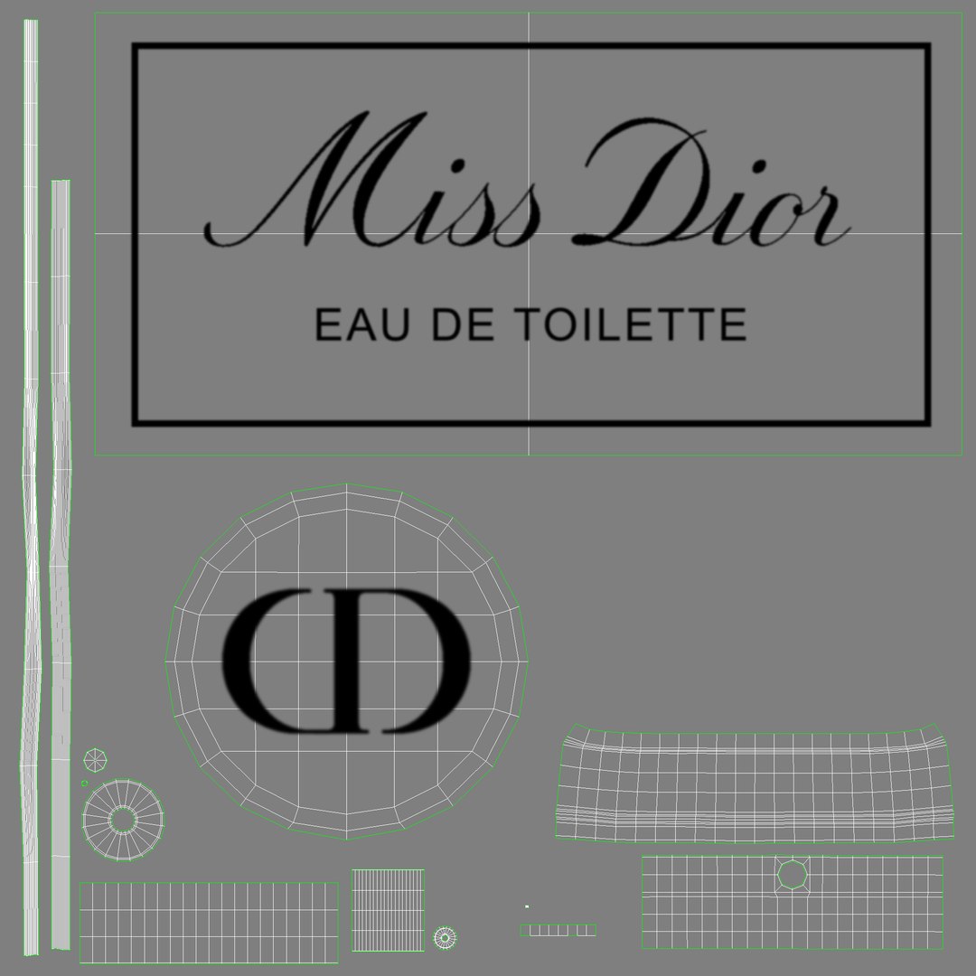 3D Dior Miss Dior Perfume Bottle - TurboSquid 2215272