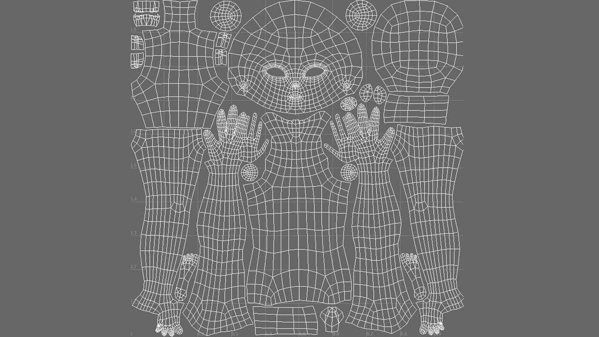 3D Alien Gray Game Character Model - TurboSquid 2130868