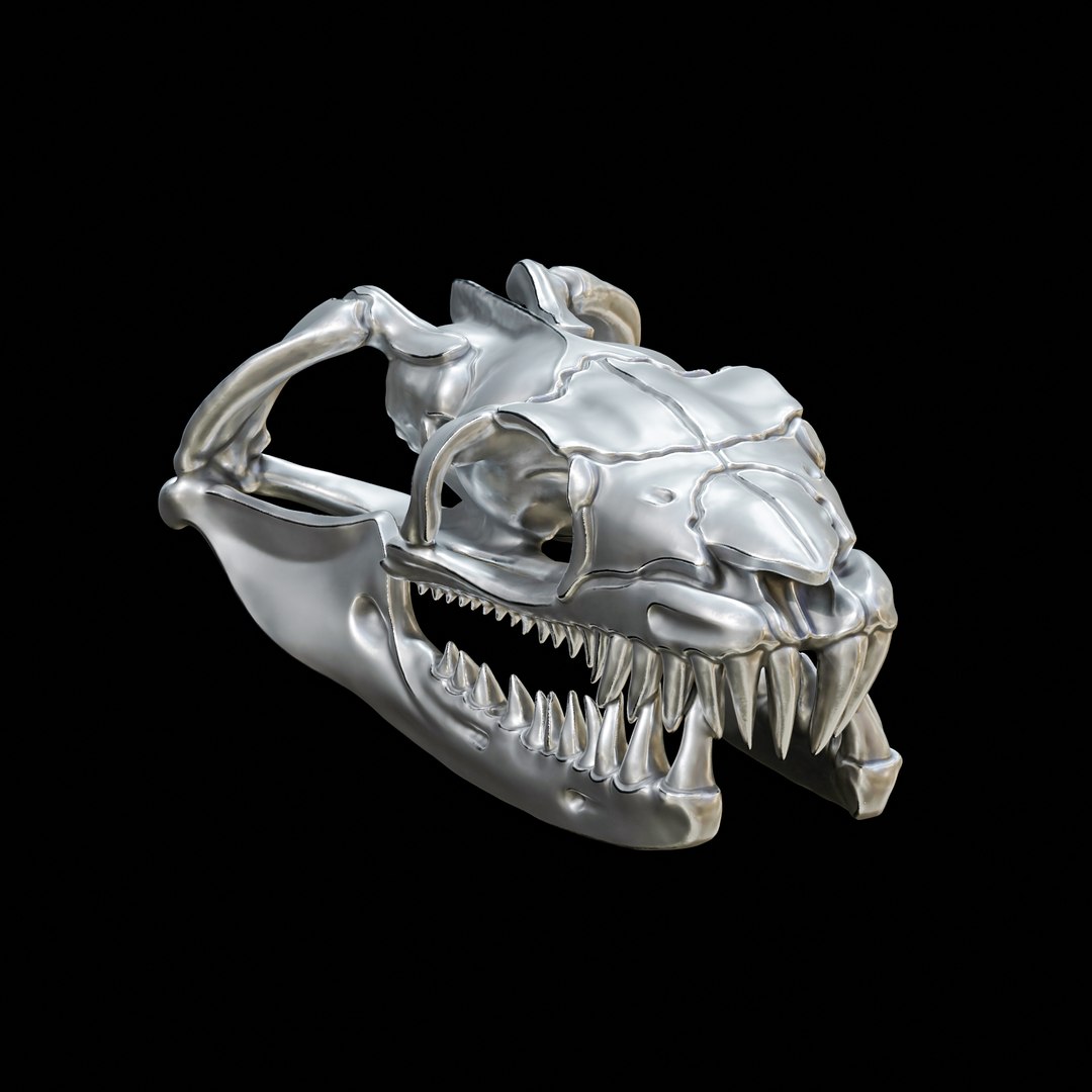 3D Model Snake Skull Pendant - TurboSquid 1548752