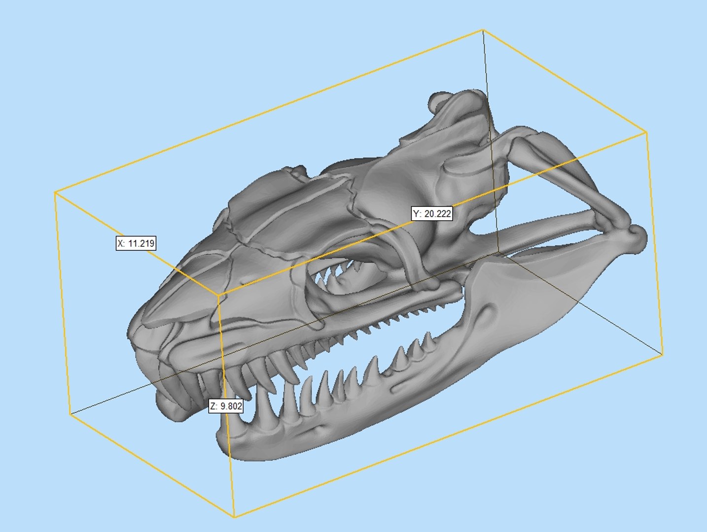 3D Model Snake Skull Pendant - TurboSquid 1548752