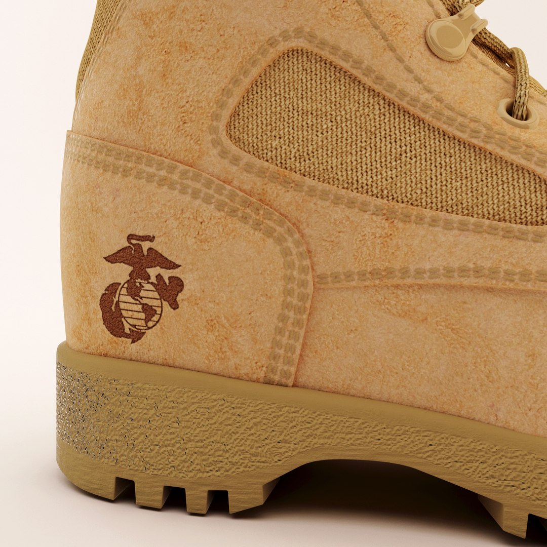 Usmc Shoes Boots 3d Model