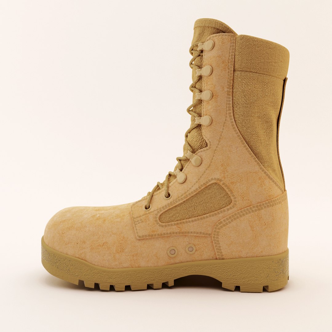 Usmc Shoes Boots 3d Model