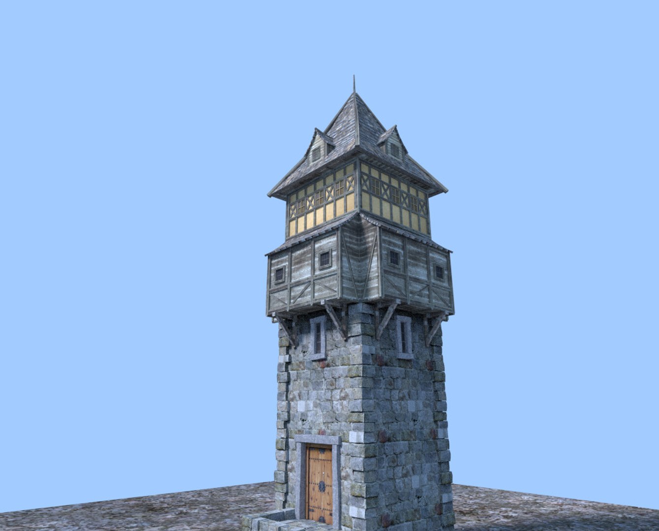 Medieval Tower 3d Model