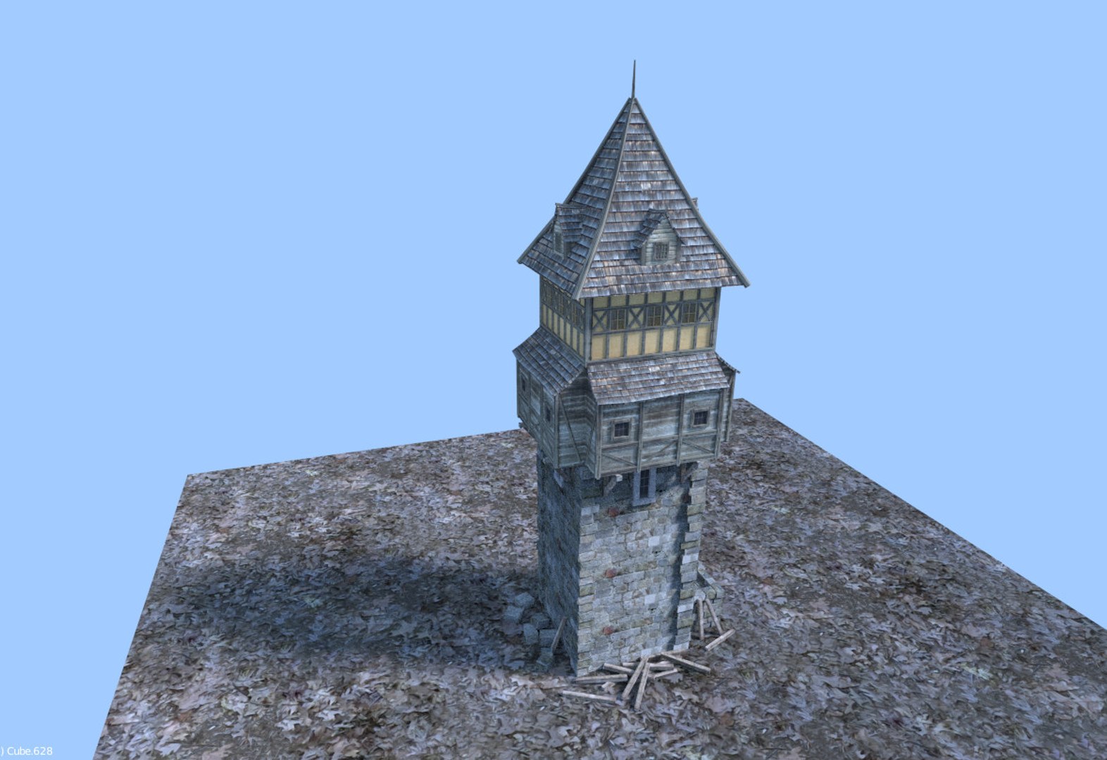 Medieval Tower 3d Model