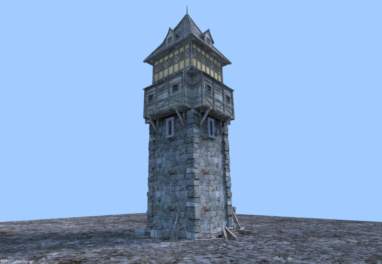 Medieval Tower 3d Model