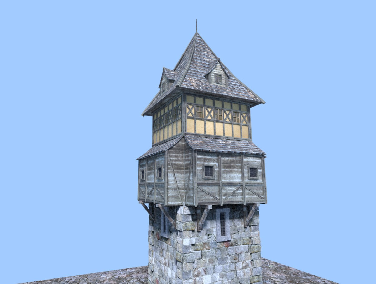 Medieval Tower 3d Model