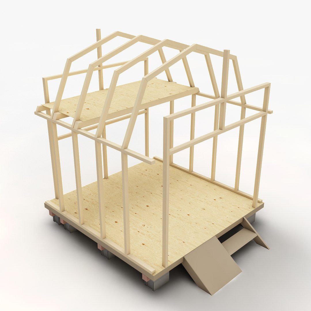 storage building 3d model