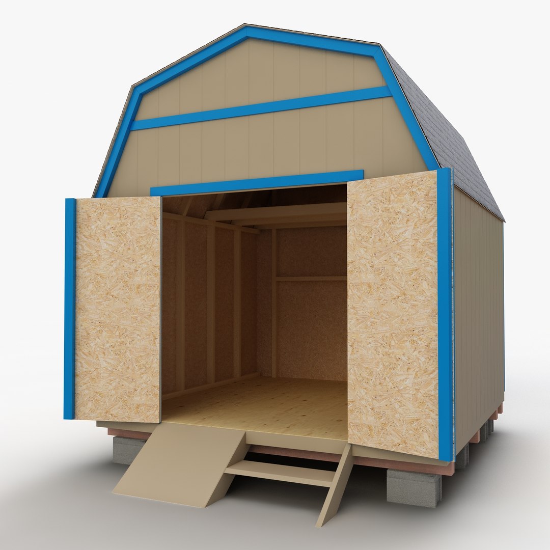 Storage Building 3d Model