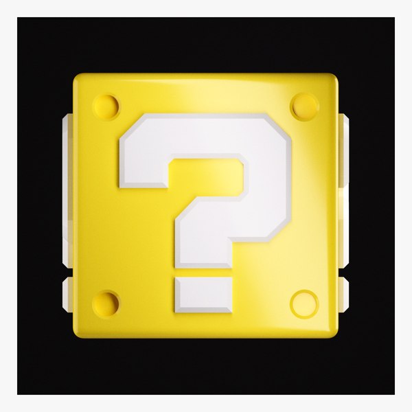 modelo 3d Super Mario Question Block - TurboSquid 2114586