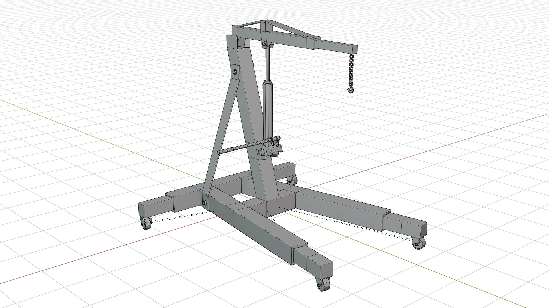 3D Engine Lifter Low Poly - TurboSquid 2292101