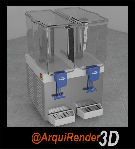 3d juice dispenser model