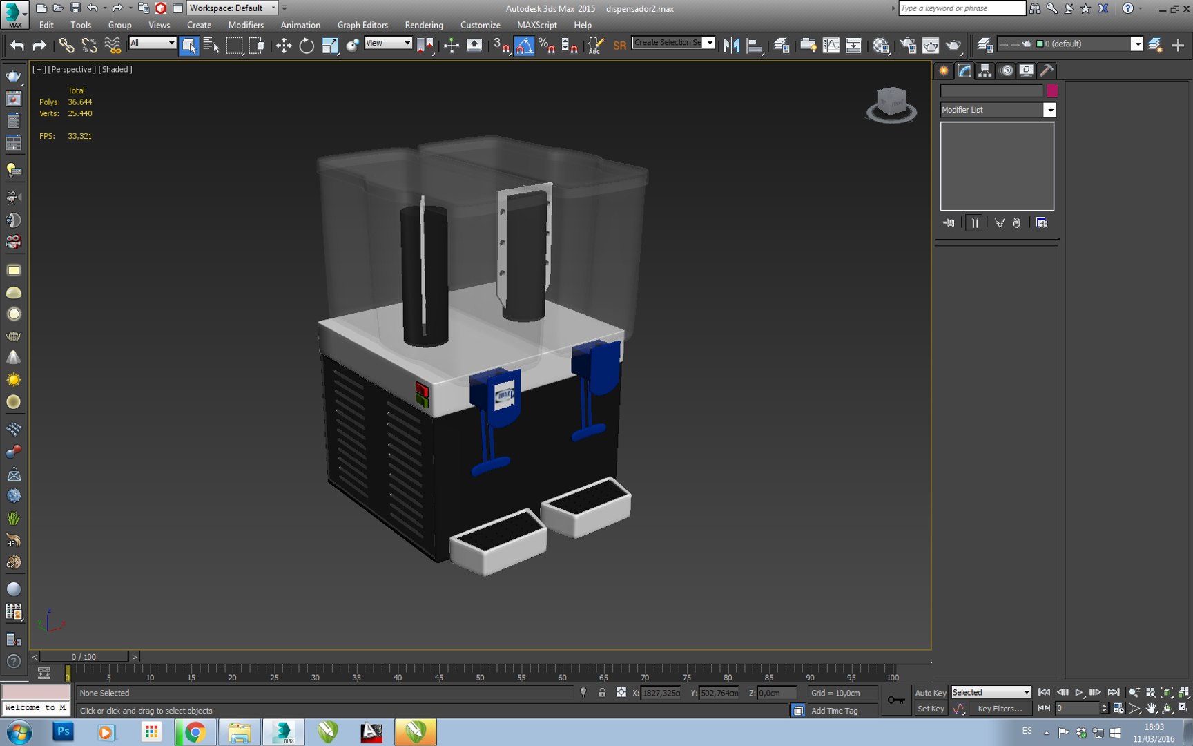 3d Juice Dispenser Model