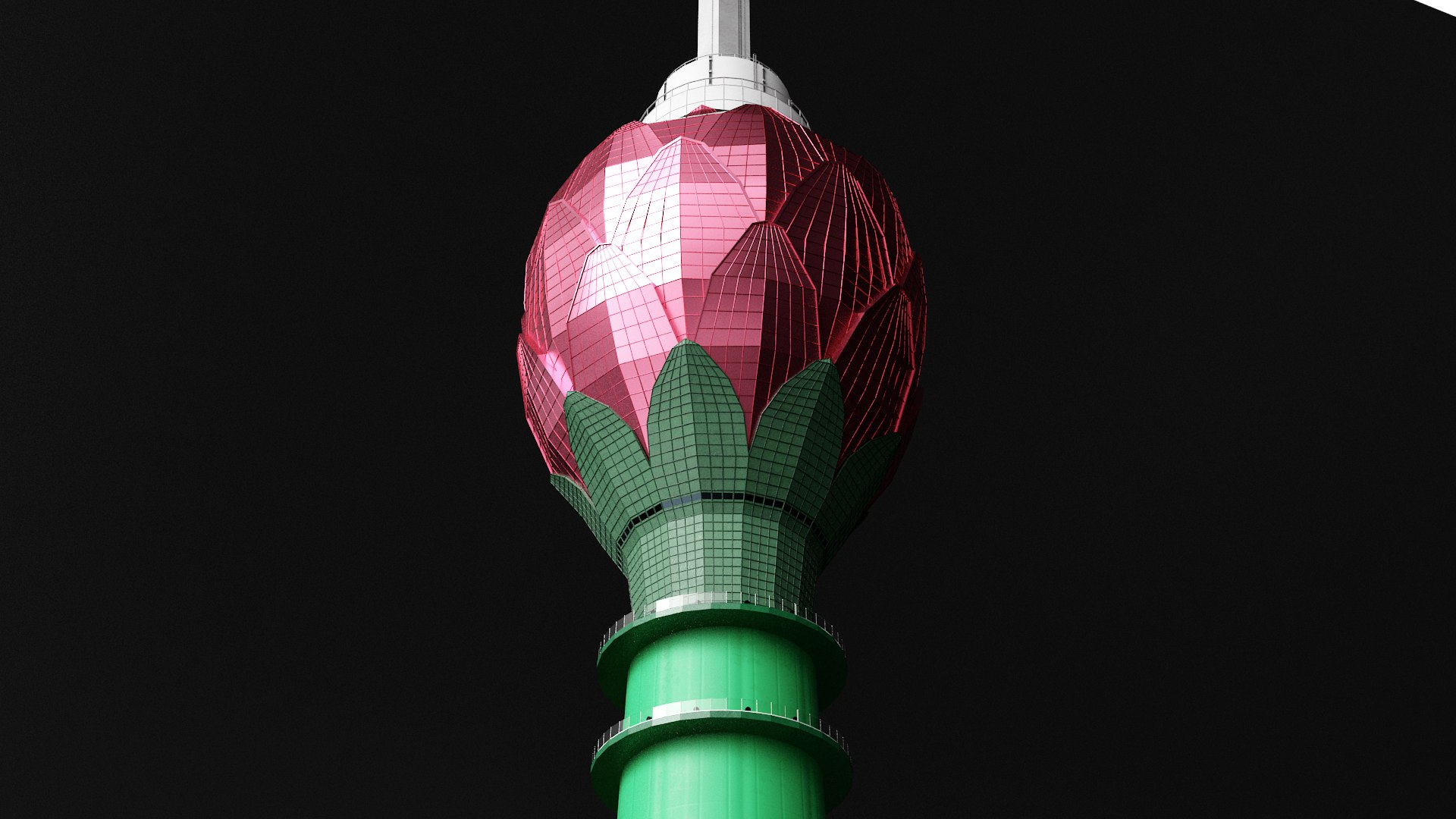 3D Colombo Lotus Tower - TurboSquid 2284506