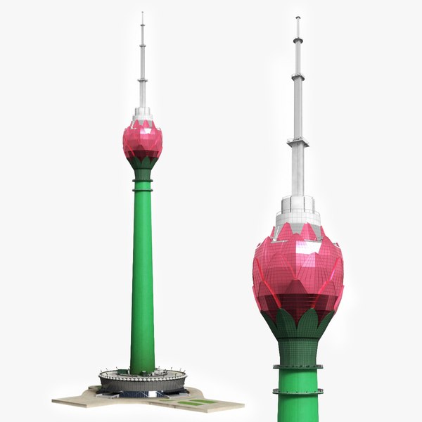 modelo 3d Torre de loto de Colombo - TurboSquid 2284506