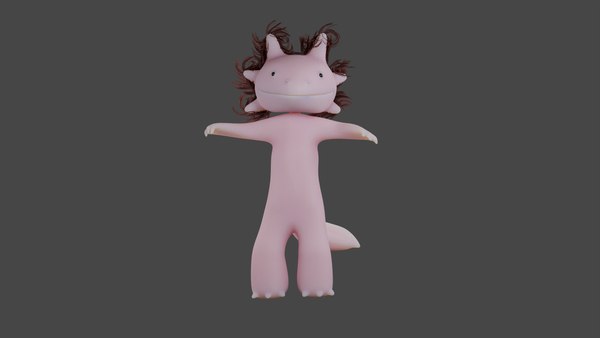 humanoid axolotl 3D 모델 - TurboSquid 1981378