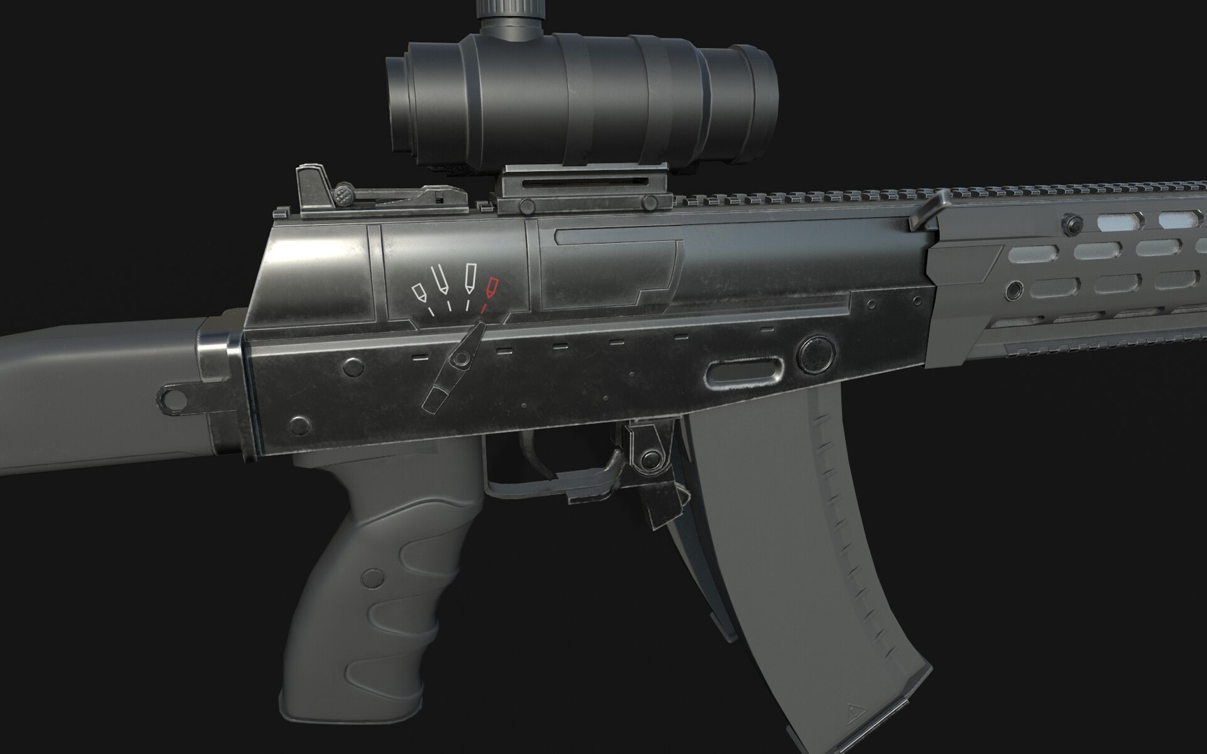 3D Ak-12 Model - TurboSquid 1391113