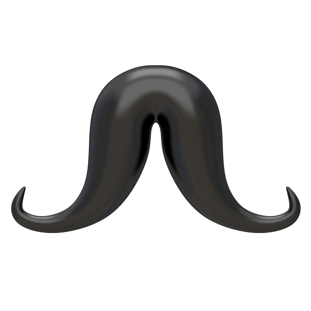 3D Cartoon Mustache 04 - TurboSquid 1863175
