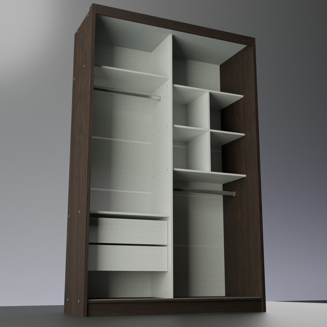 Sliding Door Wardrobe 3D - TurboSquid 1840305