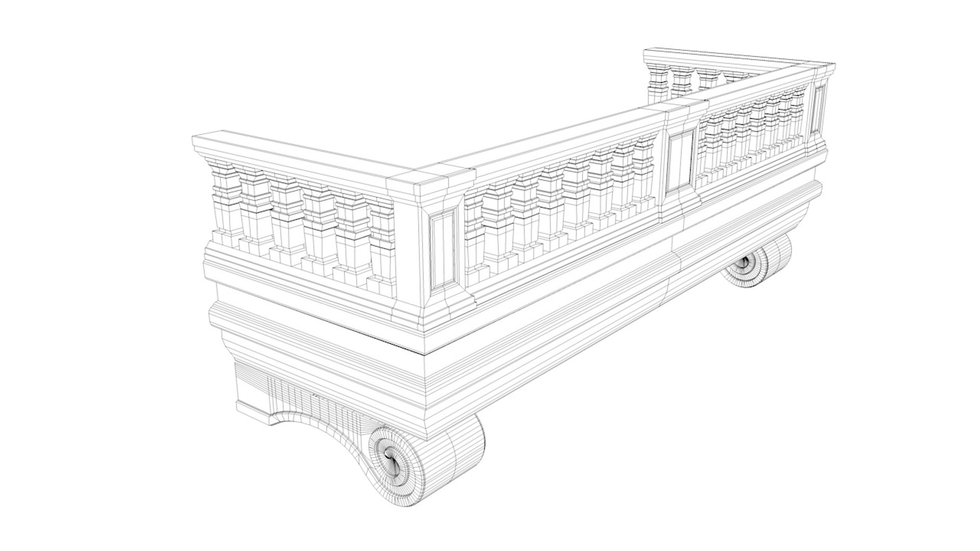 Free 3D Classic Balcony - TurboSquid 1396580