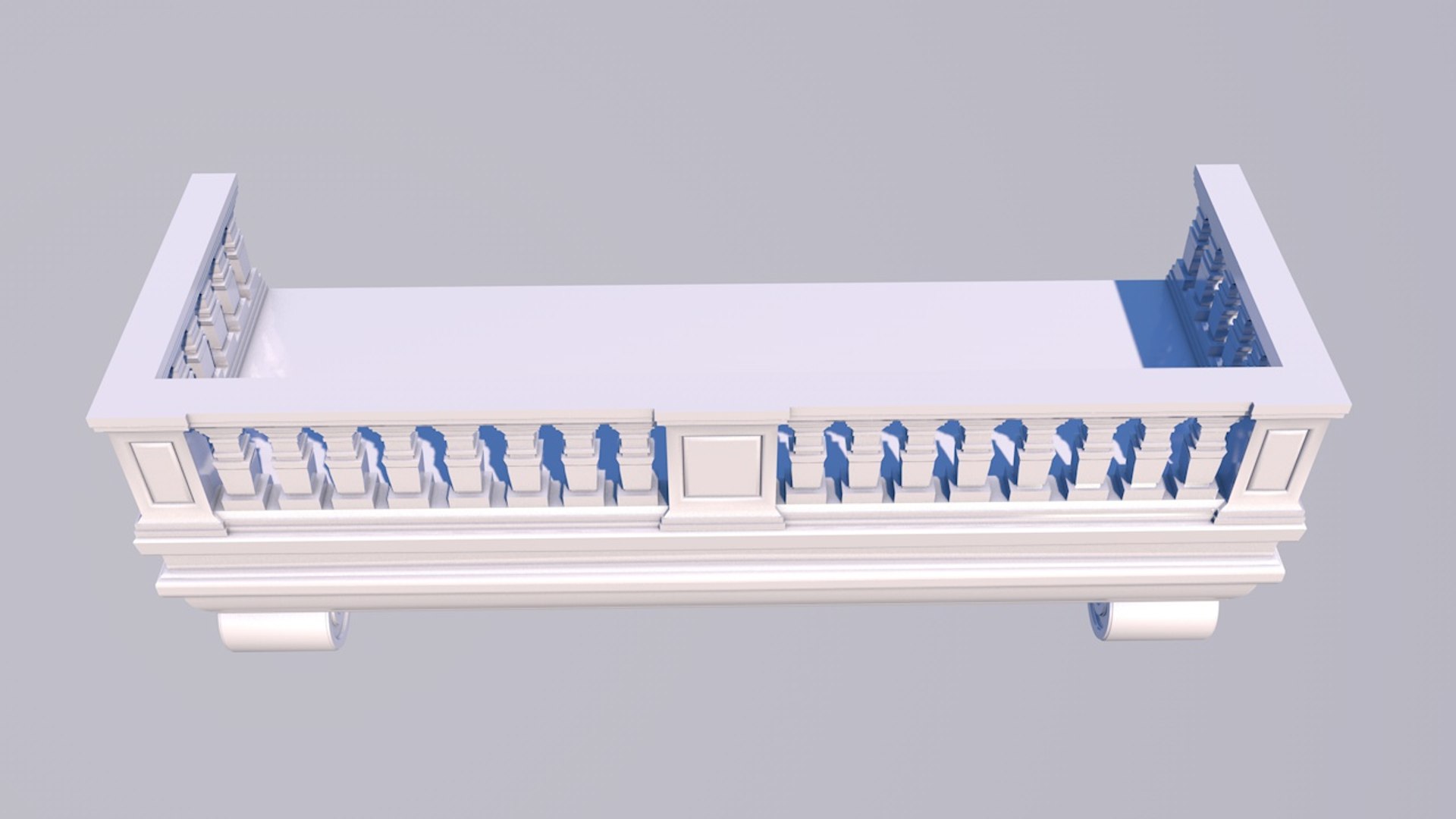 Free 3D Classic Balcony - TurboSquid 1396580