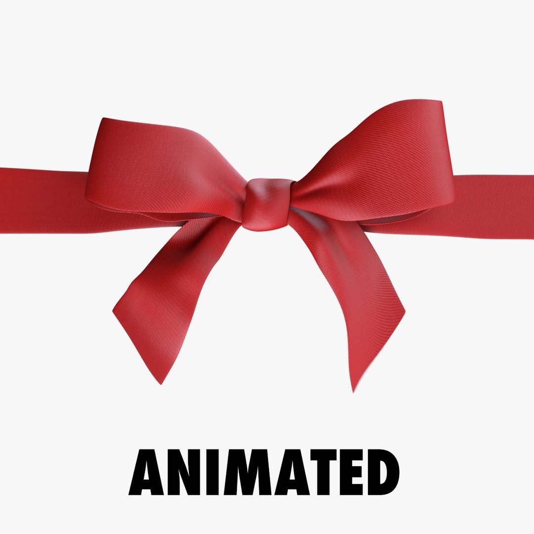 Ribbon Bow Unwrap Animation 3D Model - TurboSquid 1479371