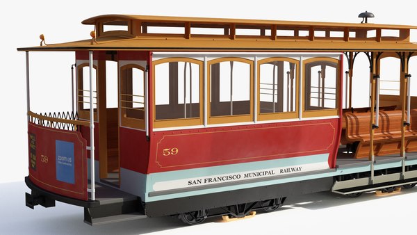 San francisco cable car 3D model - TurboSquid 1623898