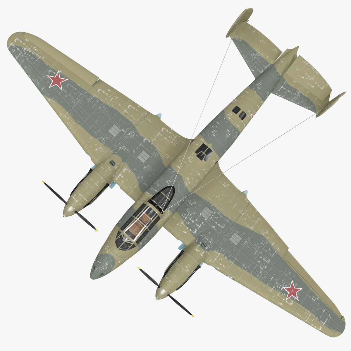 3d world war ii bomber model