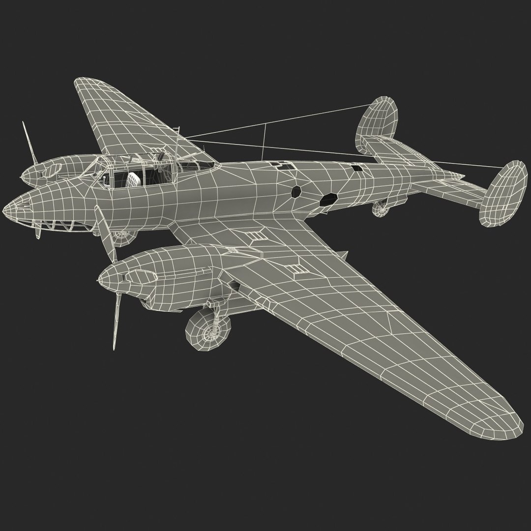 3d world war ii bomber model