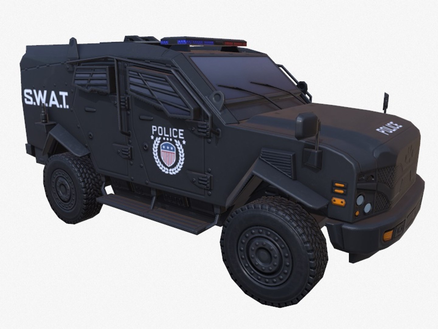 Car Armored Black Swat 3D - TurboSquid 1421512