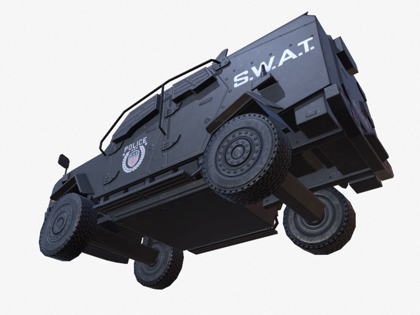 Car Armored Black Swat 3D - TurboSquid 1421512