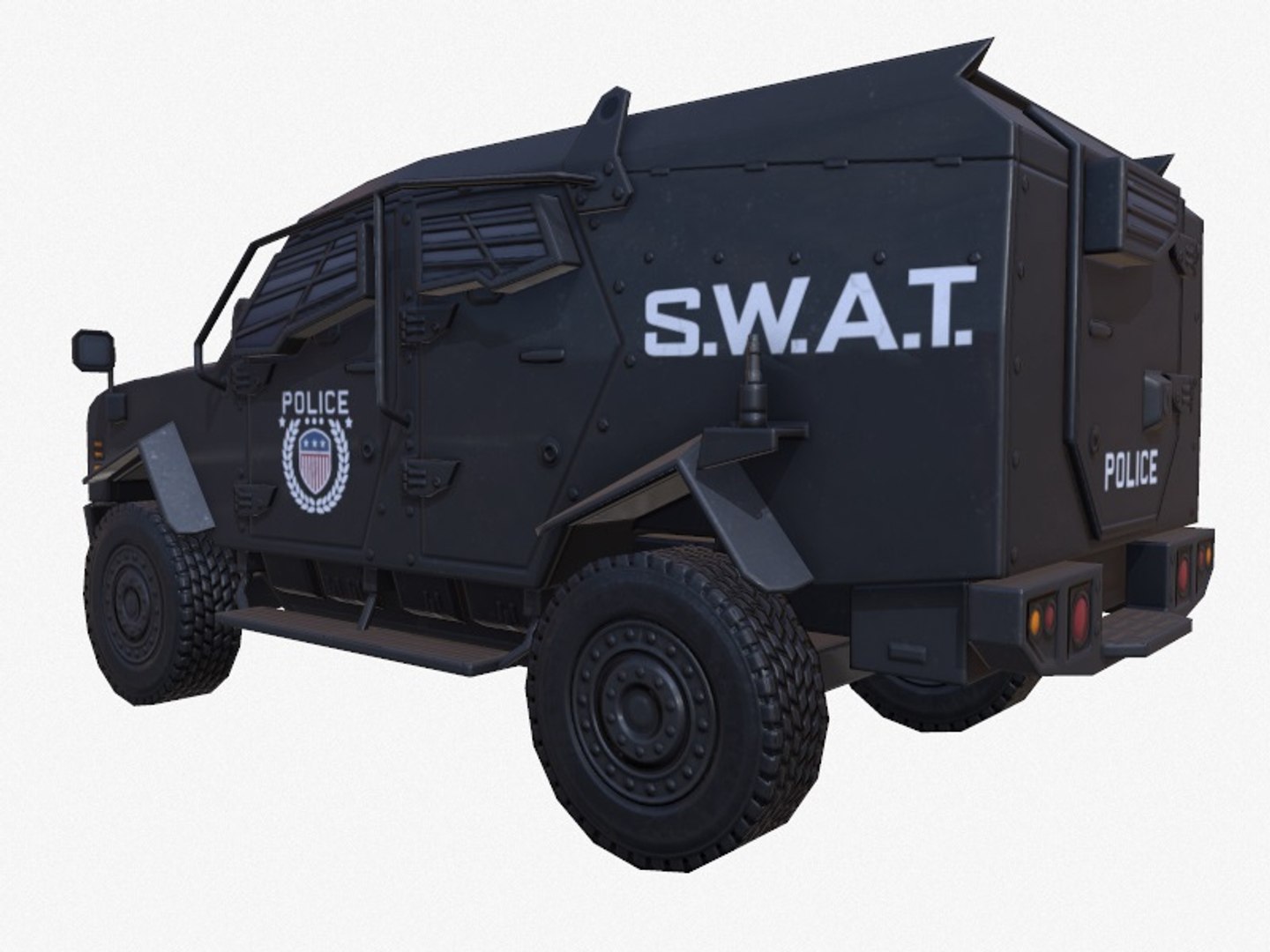 Car Armored Black Swat 3D - TurboSquid 1421512