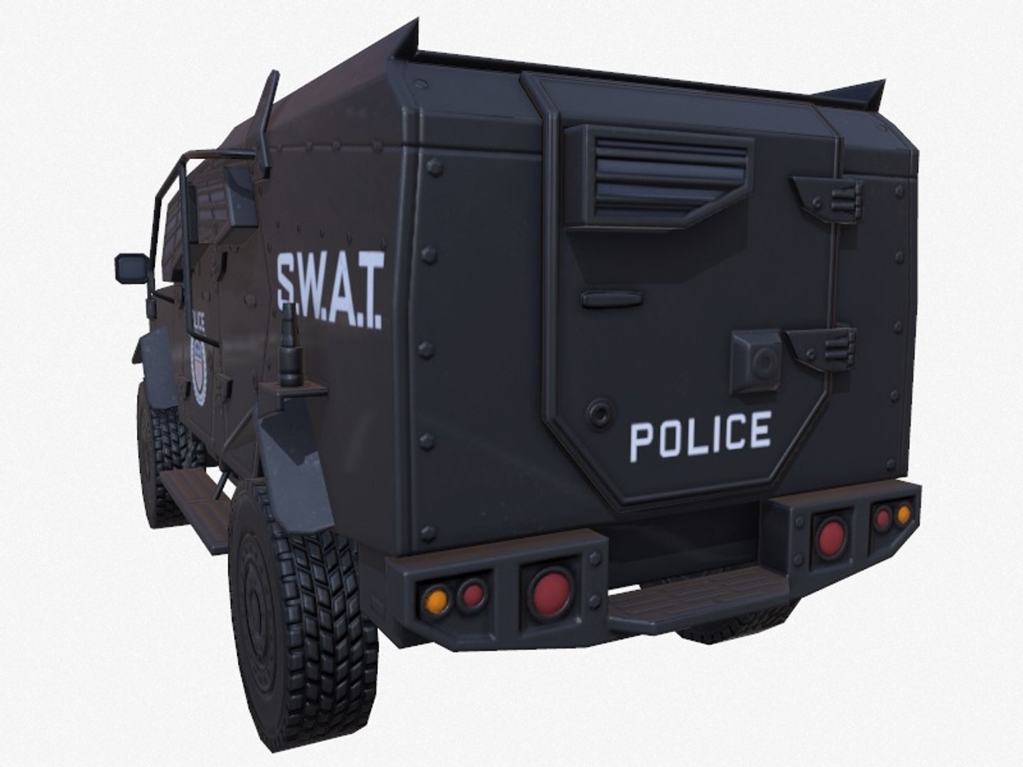 Car Armored Black Swat 3D - TurboSquid 1421512