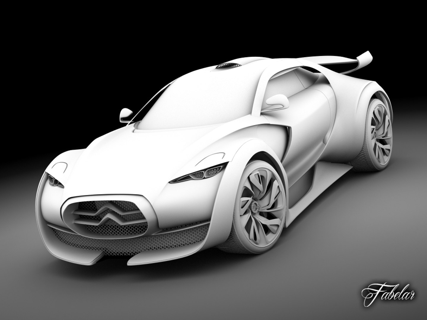 3d Model Citroen Survolt Car Concept